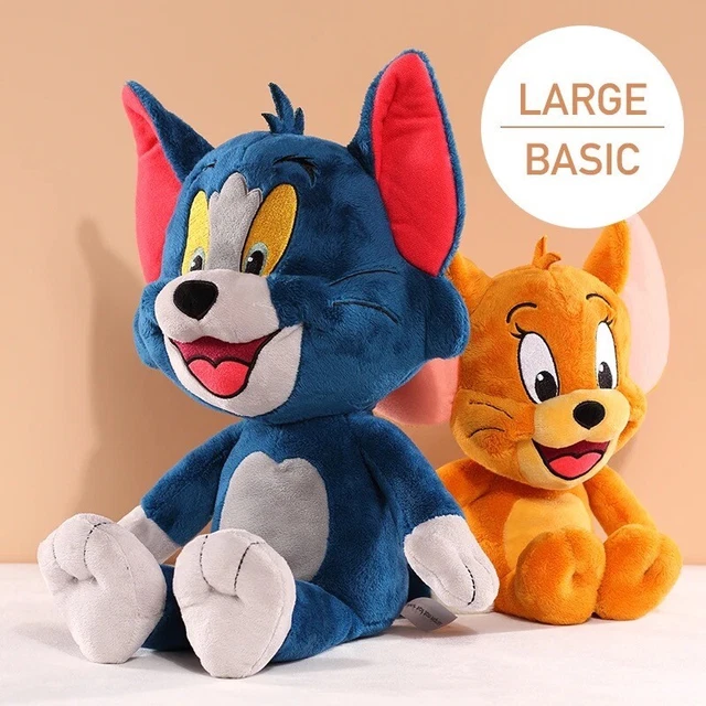 TOM AND JERRY Plush Cartoon Movie Cat Stuffed Mouse Figures Toys Set £ ...