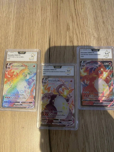 TRIO CHARIZARD / DRACAUFEU VMAX - BGS 9.5 - Rainbow / Shiny / Holo - US ...