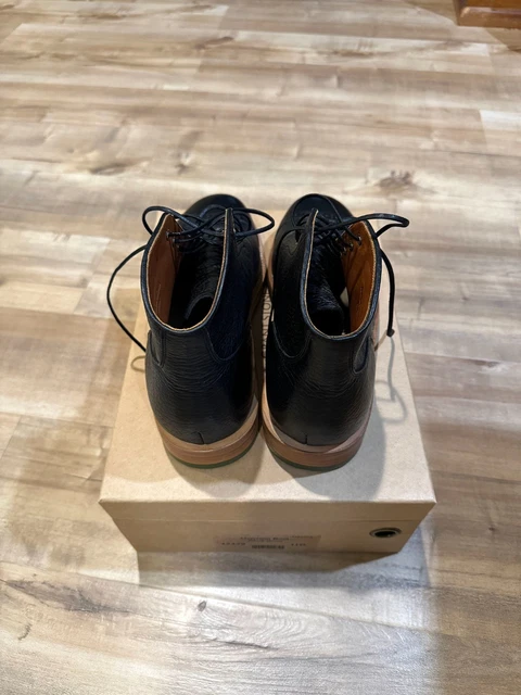 GRANT STONE BLACK Bison Garrison Boot B Grade Size 11D US £207.63 ...