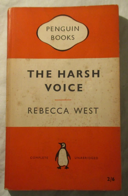 PINGGUIN #1156 THE Harsh Voice Rebecca West (Pb Pingguin 1Er 1956) EUR ...