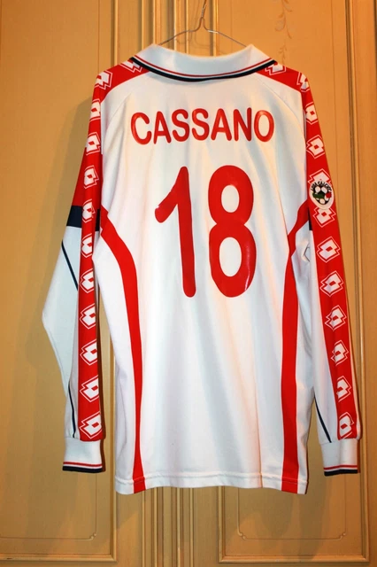 MAGLIA CALCIO BARI Jersey Cassano - Issued Match Worn (maybe) Rare ...
