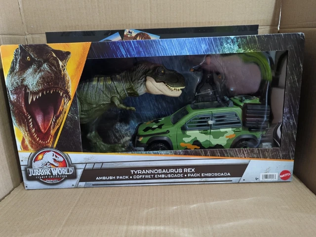 MATTEL JURASSIC WORLD Legacy Collection Tyrannosaurus Rex Ambush Pack £ ...