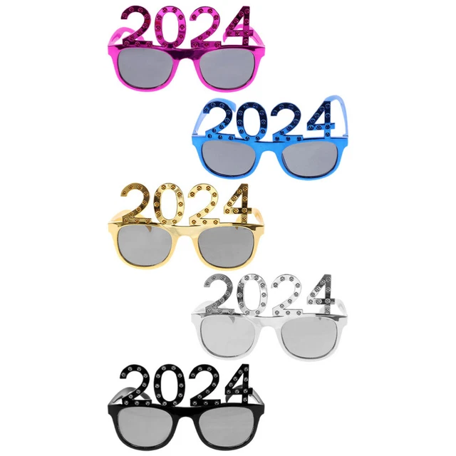 5 PZ 2024 occhiali Capodanno foto laurea modellazione festa EUR 15,62 - PicClick IT