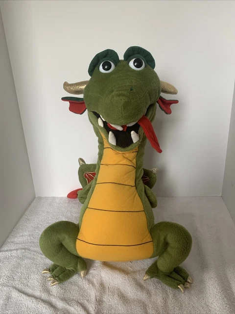 SILLY PUPPETS 20& Dragon Hand Puppet Ventriloquist Style Plush For ...