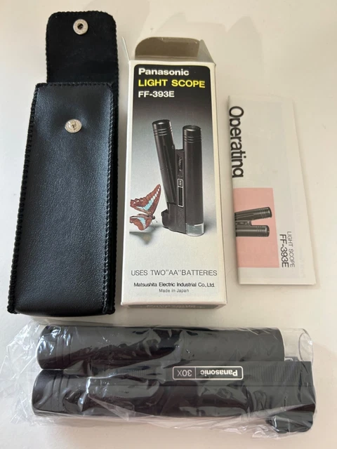 PANASONIC LIGHT SCOPE 30X FF-393 Magnifier Microscope With Case Box ...