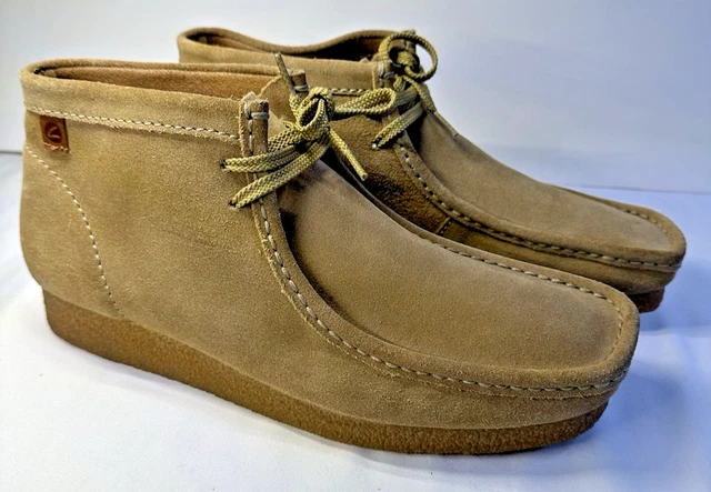 CLARK’S CHARLES F. Stead Wallabee Moccasin Tan Suede Chukka Boot Mens ...