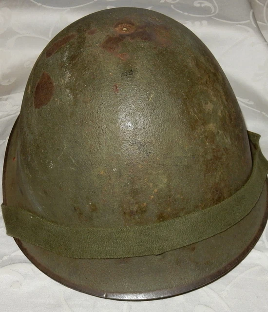 WW2 ERA MILITARY Army Helmet Metal Hat World War Ii - Military - United ...