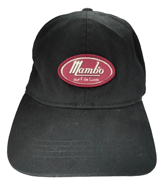 MAMBO HAT CAP Black surf deluxe vintage logo 90s Adjustable strap ...