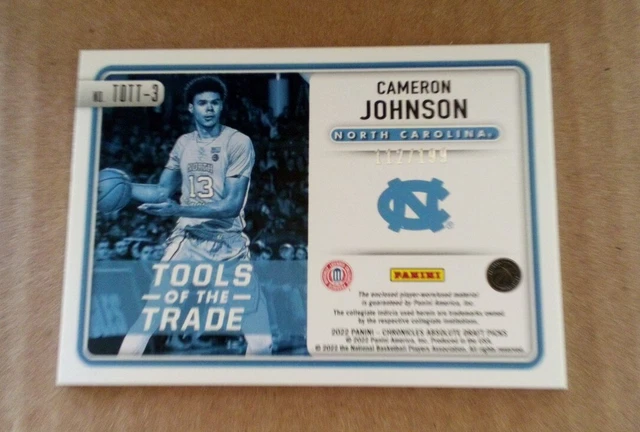 2022-23 CHRONICLES ABSOLUTE #TOTT-3 Cam Johnson TOOLS OF THE TRADE ...