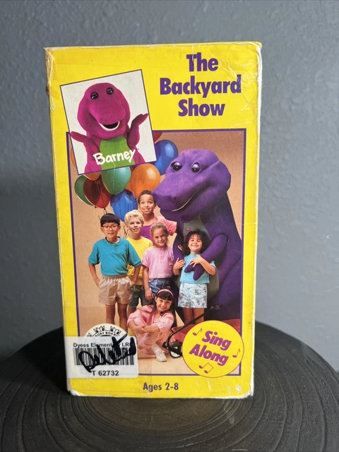 BARNEY THE BACKYARD Show VHS Tape 1988 Backyard Gang Sing Along ...