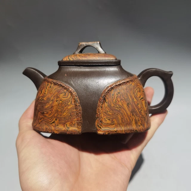 VINTAGE ANTIQUE CHINESE Yixing Zisha Clay Exquisite Teapot Tea Set ...