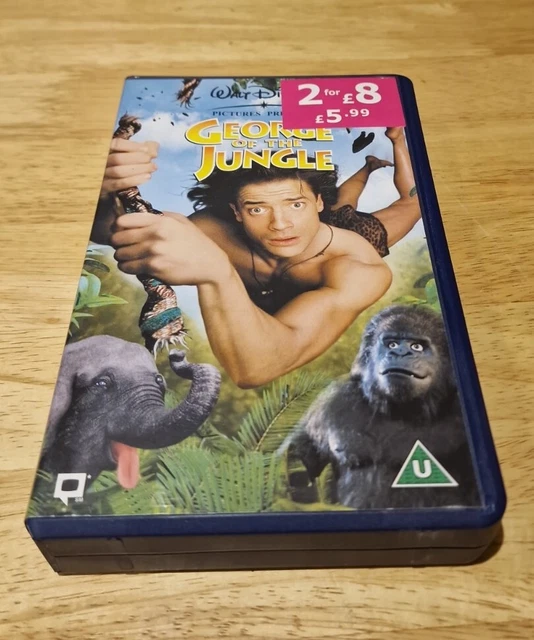 WALT DISNEY GEORGE Of The Jungle Brendan Fraser Pal Vhs Video Kids ...