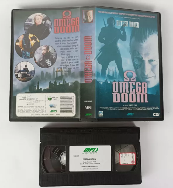 OMEGA DOOM 1998 VHS Italien Rutger Hauer Albert Pyun Shannon Whirry ...