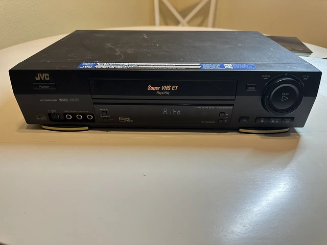 LECTEUR CASSETTE VIDÉO JVC VHS HR-S4800U Super VHS ET pour réparation de pièces EUR 50,56 ...