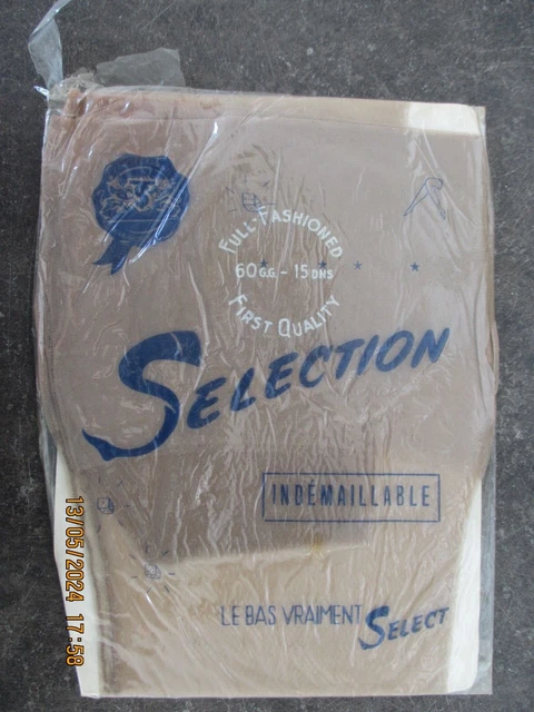 BAS NYLON COUTURE . real vintage.Full Fashioned. 60 GG.15 dns EUR 12,00 ...