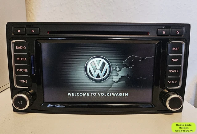 VW RNS 510 Radio original Volkswagen Autoradio T5 Continental + Code 7E0035680D EUR 594,39 ...
