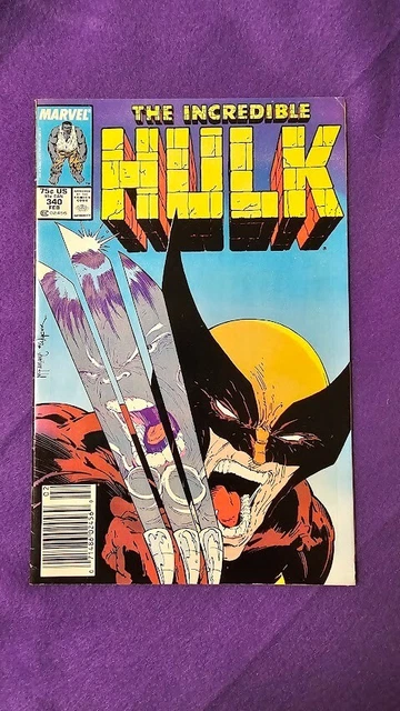 INCROYABLE HULK #340 Signé Par Todd Mcfarlane Vf/Nm 1989 - Classique ...