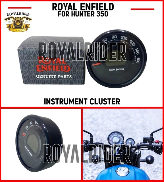 100% AUTHENTIQUE ROYAL Enfield Hunter 350 "INSTRUMENT CLUSTER ...