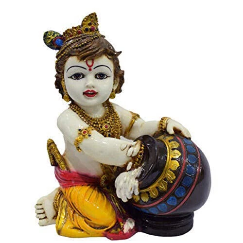 INDIAN TRADITIONAL LORD Krishna Idol Multicolor For Home Decor & Gifts ...