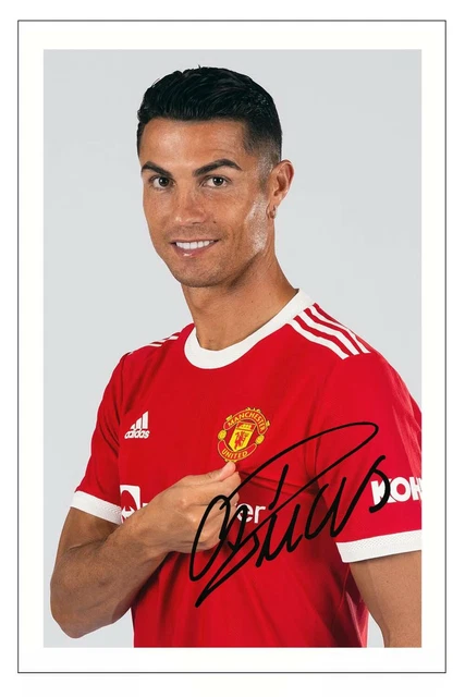 CRISTIANO RONALDO SIGNED Autograph PHOTO Signature Gift Print ...