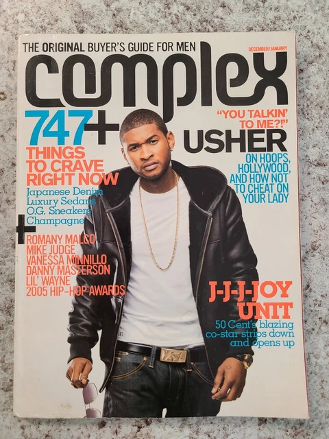 VINTAGE COMPLEX MAGAZINE 2005 Usher 50 Cent Sneakers Japanese Denim Lil ...