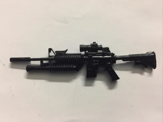 M16 WITH GRENADE Launcher Rifle 1:12 Scale Weapons for 6 Inch Action ...