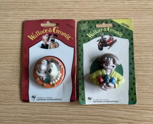 WALLACE AND GROMIT 3D Fridge Magnets x 2 £10.00 - PicClick UK