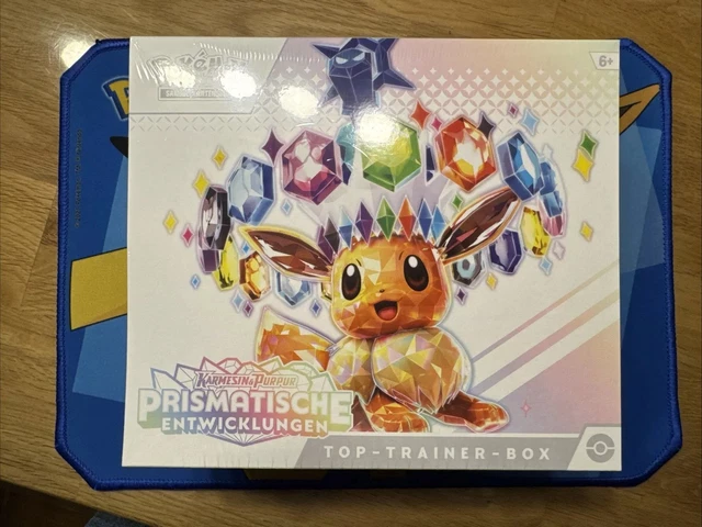 POKÉMON PRISMATISCHE ENTWICKLUNGEN Top Trainer Box Deutsch - Neu Sealed EUR 80,00 - PicClick DE