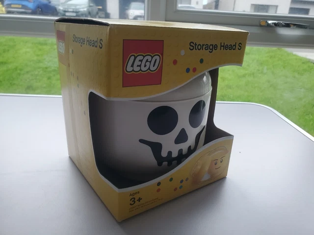 LEGO MINIFIGURE HEAD Storage Container Small - Skeleton Skull £11.86 ...