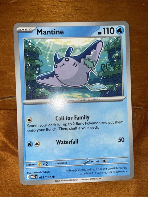 POKÉMON TCG MANTINE Card Mega Evolutions MEG 032/132 2025 NM $0.10 ...