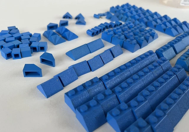 VINTAGE LEGO SYSTEM Blue Roof Bricks £0.99 - PicClick UK