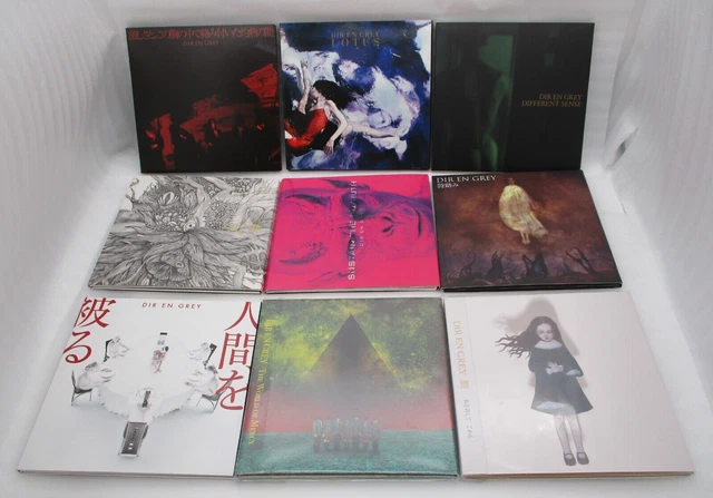 DIR EN GREY CD & DVD Oboro, Rinkaku, Utafumi, Ningen wo Kaburu ... 9CDs ...