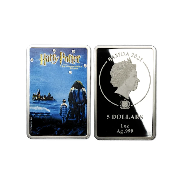 HARRY POTTER AND the Philosopher's Stone Movie Poster 1oz Solid Silver ...
