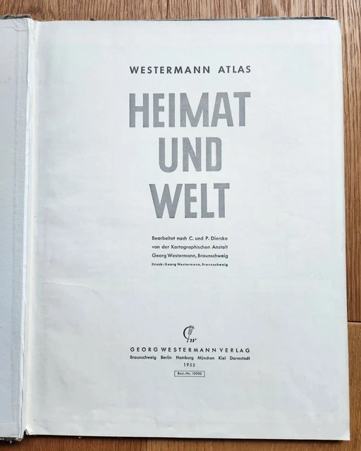 HEIMAT UND WELT - Westermann Atlas von 1955 EUR 4,00 - PicClick DE