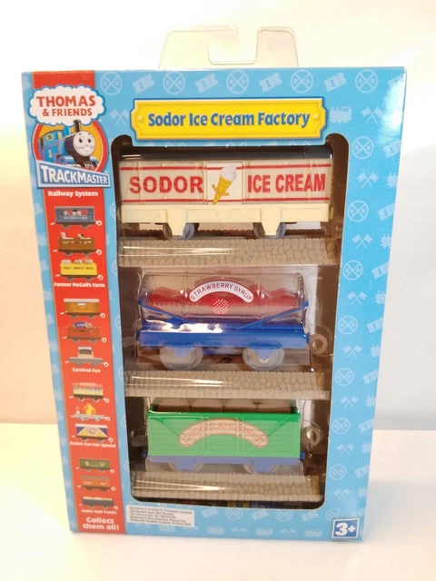 THOMAS & FRIENDS TrackMaster Train Sodor Ice Cream Factory Tanker Cargo ...