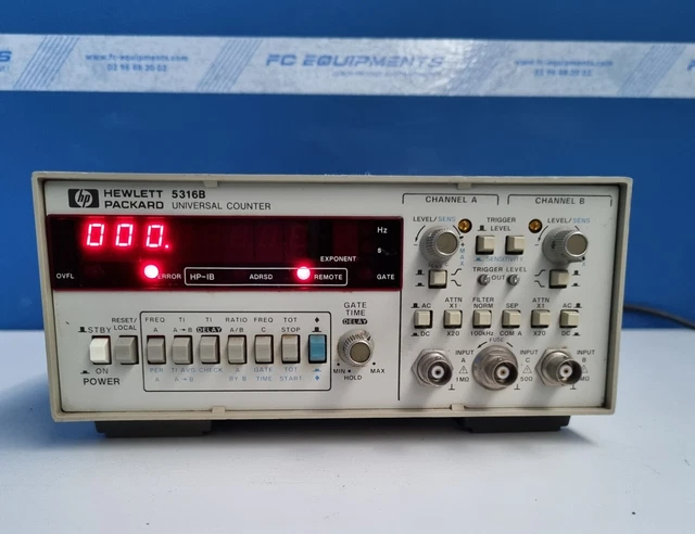 HP AGILENT KEYSIGHT 5316B Universal Counter 100MHz (opt 003 / 004) EUR ...