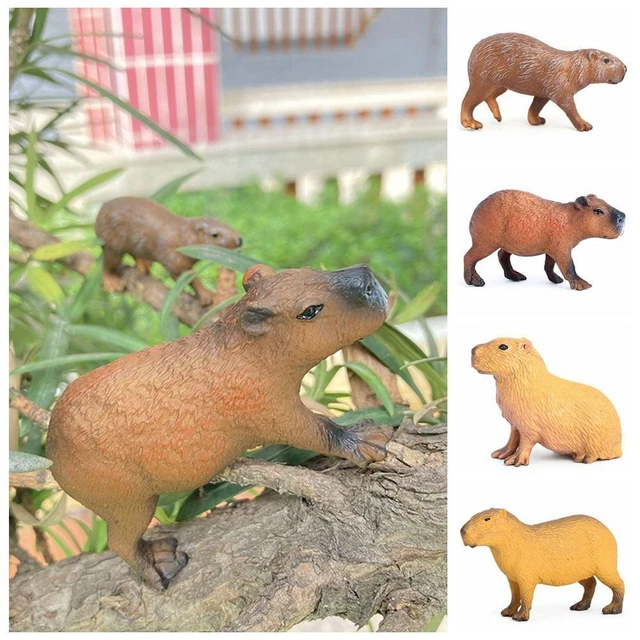 DIY SIMULATION CAPYBARA Figurine Plastic Mini Animals Statue EUR 5,42 ...