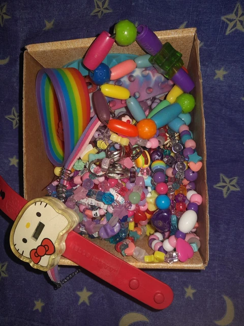 DIY KANDI BRACELETS KIDCORE Little Sanrio Pastel Rainbow KAWAII NEW ...