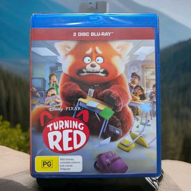 TURNING RED DISNEY Pixar Blu Ray 2 Disc All Regions Young Teen Brand ...