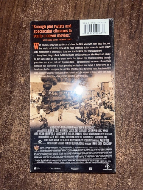HOW WEST WAS Won Widescreen Edition VHS Video Tape New Gregory Peck ...