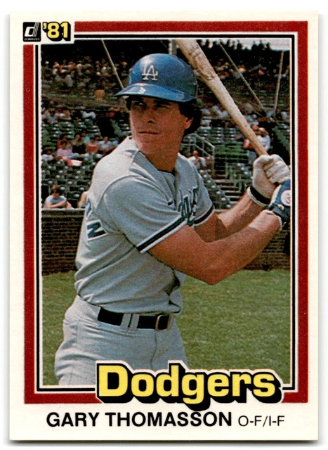 1981 DONRUSS GARY Thomasson Dodgers de Los Angeles #534 EUR 1,12 ...
