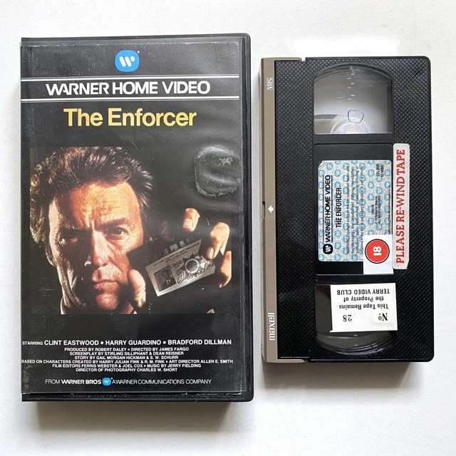 THE ENFORCER (BIG Box Ex-Rental WARNER VHS Video) - CLINT EASTWOOD £9. ...