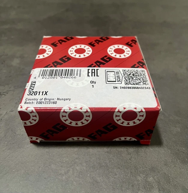 1X FAG 32011-X-XL Kegelrollenlager 55x90x23 mm 32011 Kugellager EUR 21 ...