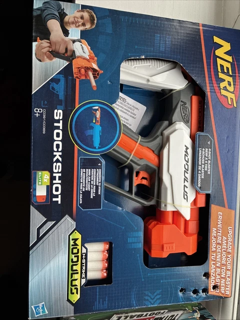 NERF 4-SHOT BLASTER Elite Stockshot Blaster Modulus Toy age 8+ £13.13 ...