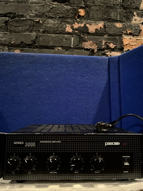 MUZAK SERIES 3000 Integrated 15 watt Amplifier Paso T3115BGM - TESTED ...