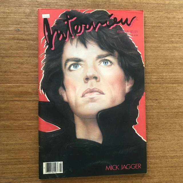 ANDY WARHOL'S INTERVIEW Magazine February 1985 Mick Jagger Gene Kelly ...