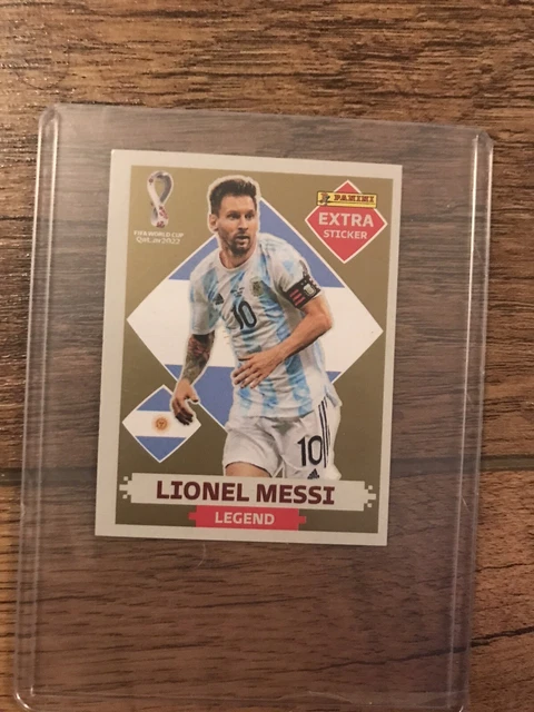 PANINI QATAR 2022 World Cup Lionel Messi Extra Sticker Gold £23.00 ...