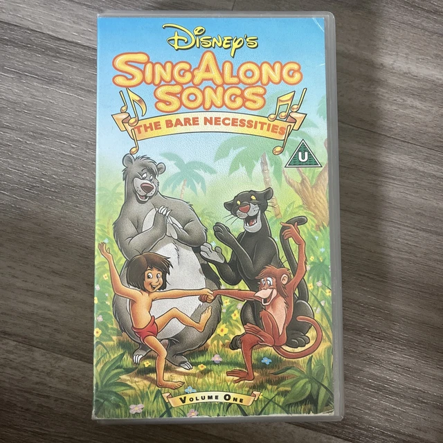 DISNEY'S SING ALONG SONGS VOL 1 : The Bare Necessities - 1990 UK VHS ...