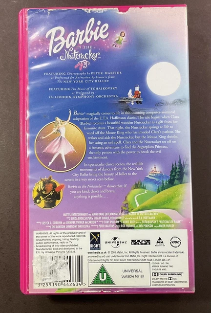 BARBIE IN THE Nutcracker, VHS Video Tape, 2001, Cert U Children’s Movie ...