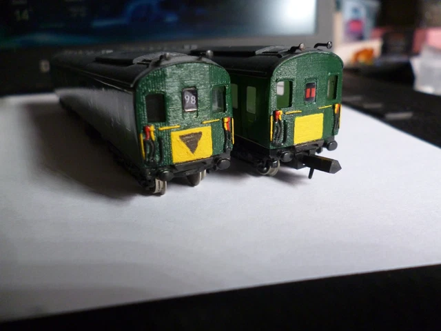 GRAHAM FARISH DEMU Class 201 202 203 BR SOUTHERN REGION GREEN 5 CAR SET ...